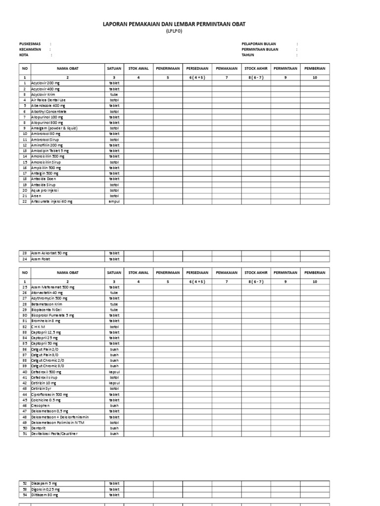 Lplpo Puskesmas | PDF