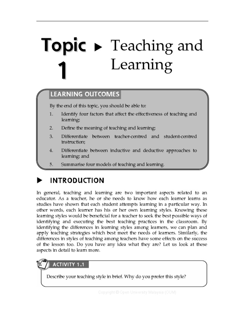 05 Hmef5123 T1 | PDF | Learning | Teachers