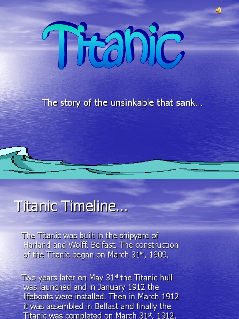 The Story of The Unsinkable That Sank | PDF | Rms Titanic ...