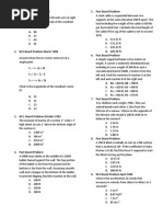 Past Board Exam Problems in Dynamics | PDF | Acceleration | Speed