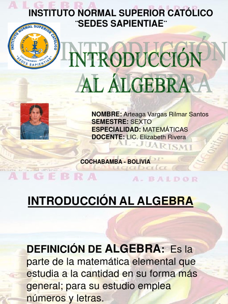 Introducción Al Algebra | PDF | Análisis complejo | Matemática Elemental