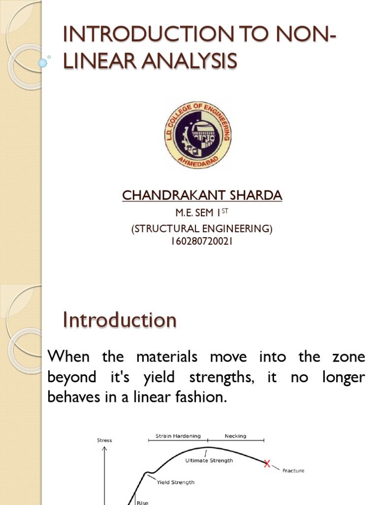 An Introduction to the Fundamental Concepts and Methods of Non-Linear ...