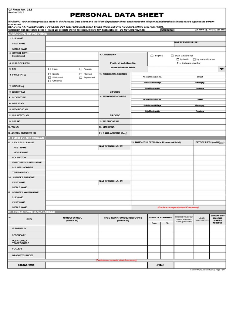 PDS.DTI | Passport | Personally Identifiable Information