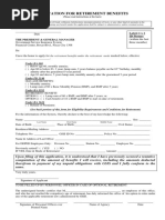 GSIS Pension Commencement Application Form | PDF