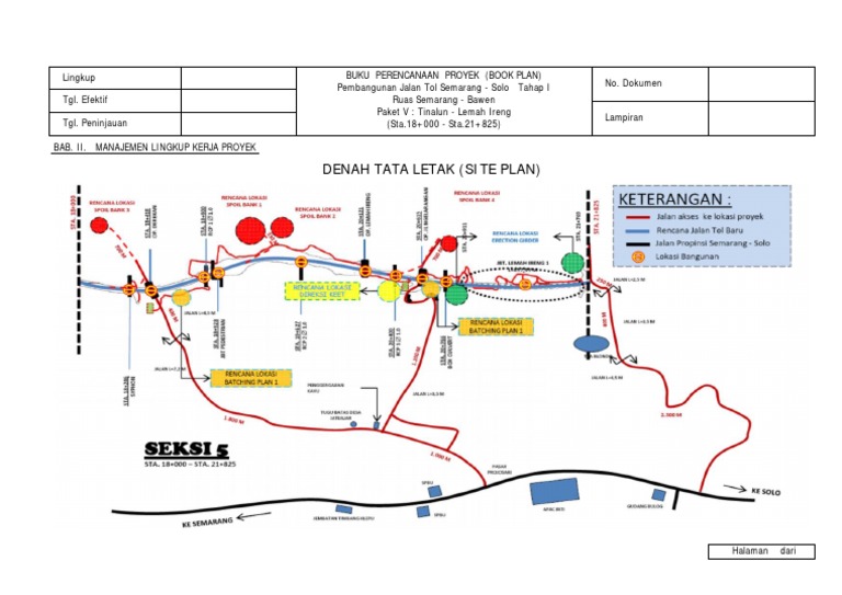 2B - Site Plan Tol Semarang-1 | PDF
