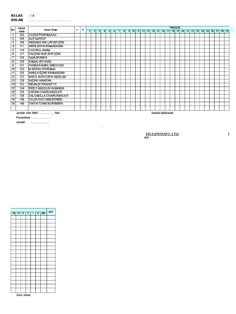 Absen Siswa | PDF