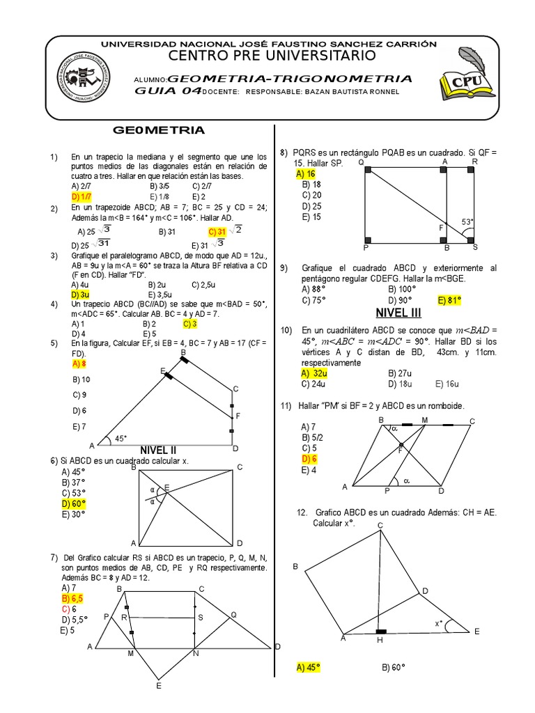 Geo Trigo 04 | PDF | Geometría Convexa | Politopos