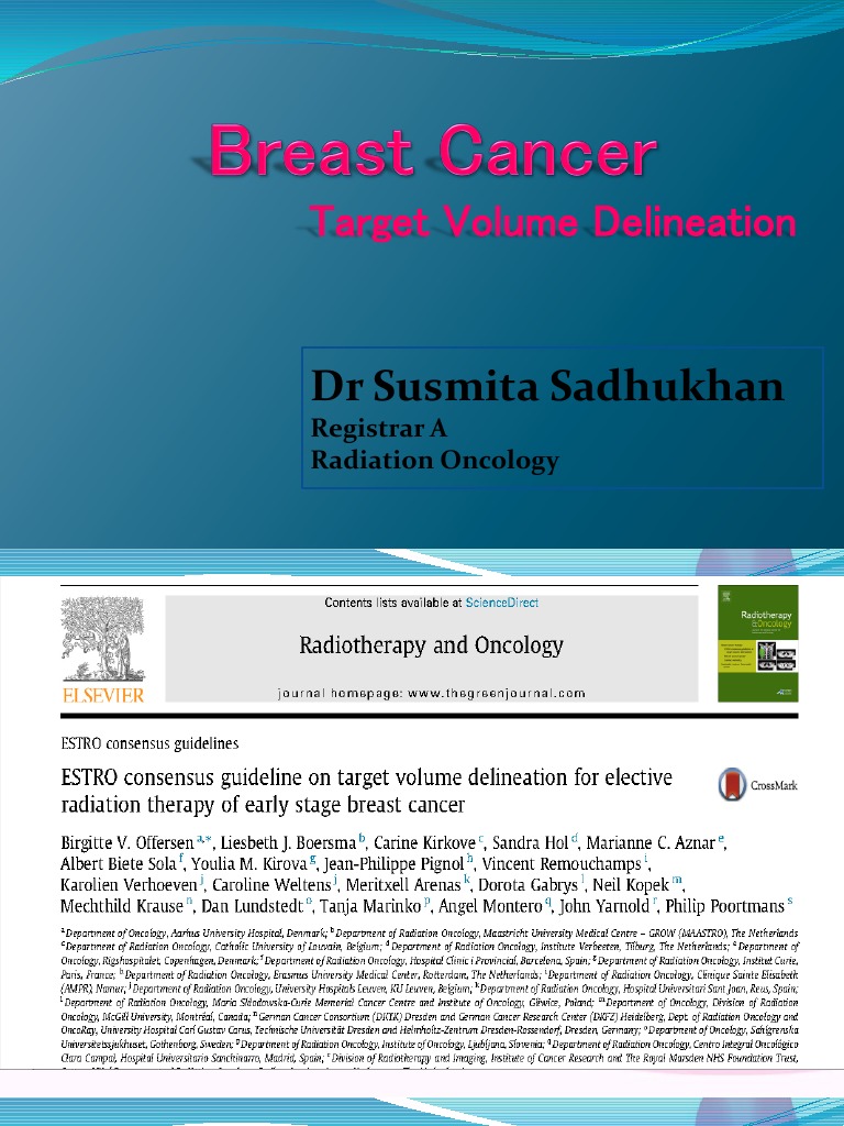 Breast Cancer Contouring | PDF | Anatomical Terms Of Location | Thorax