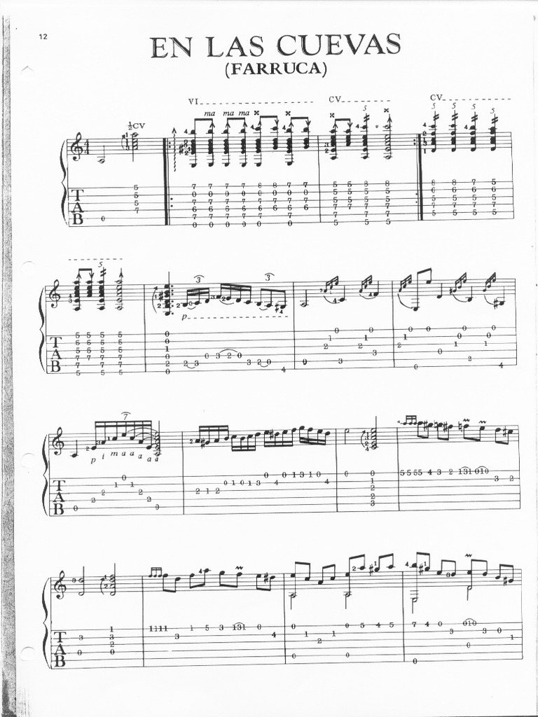 Paco Pena - 02 - en Las Cuevas (Farruca) PDF | PDF