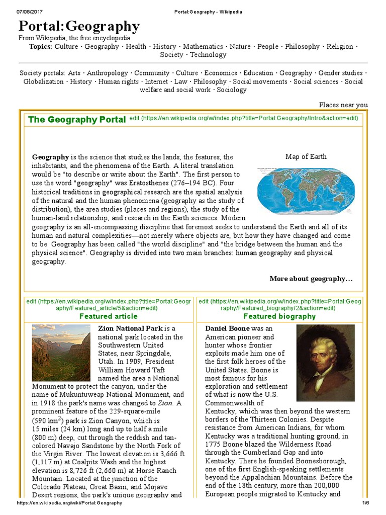 The Geography Portal | PDF | Geography | Earth Sciences