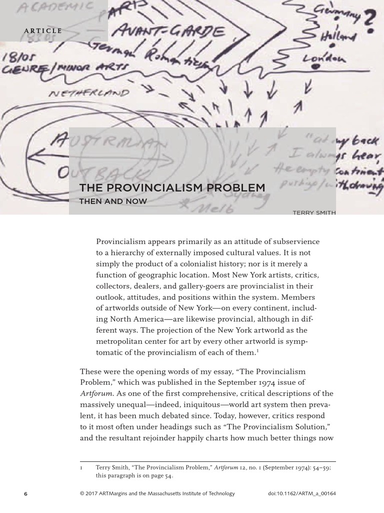 The Provincialism Problem: Then and Now | PDF | Paintings | Australia