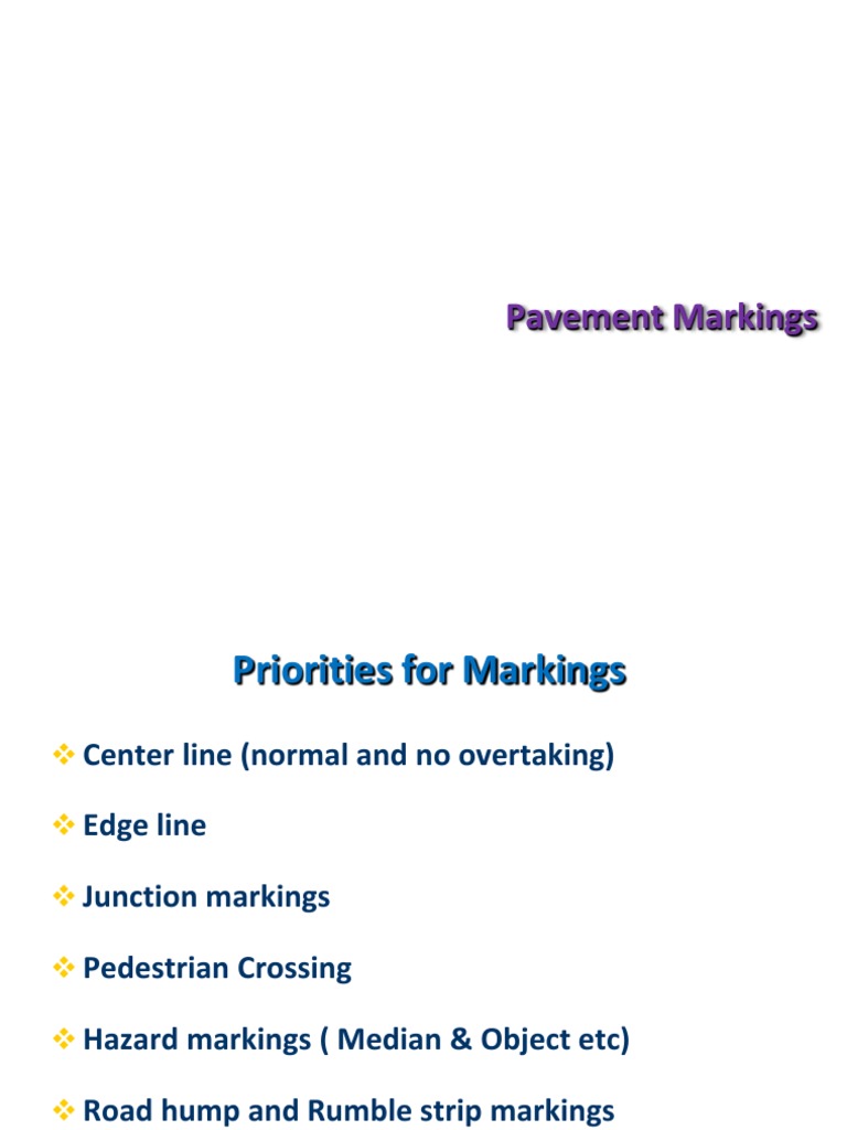 Pavement Markings | PDF | Road Traffic Safety | Lane