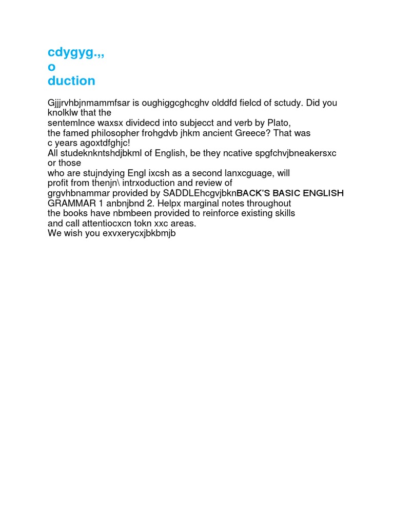 Learn grammar fundamentals with Saddleback's Basic English Grammar | PDF