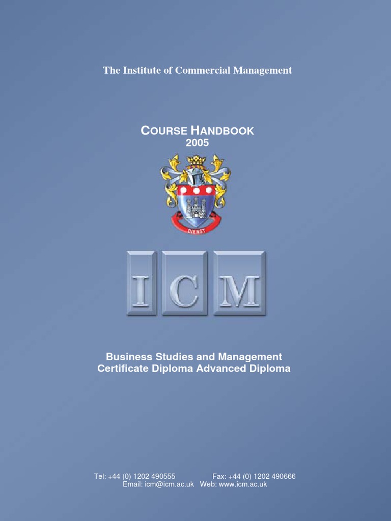 ICM Business Studies Course Guide | PDF | Diploma | Academic Degree