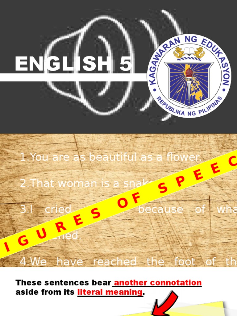 Analyzes Figure of Speech (Simile, Metaphor, Personification, Hyperbole ...