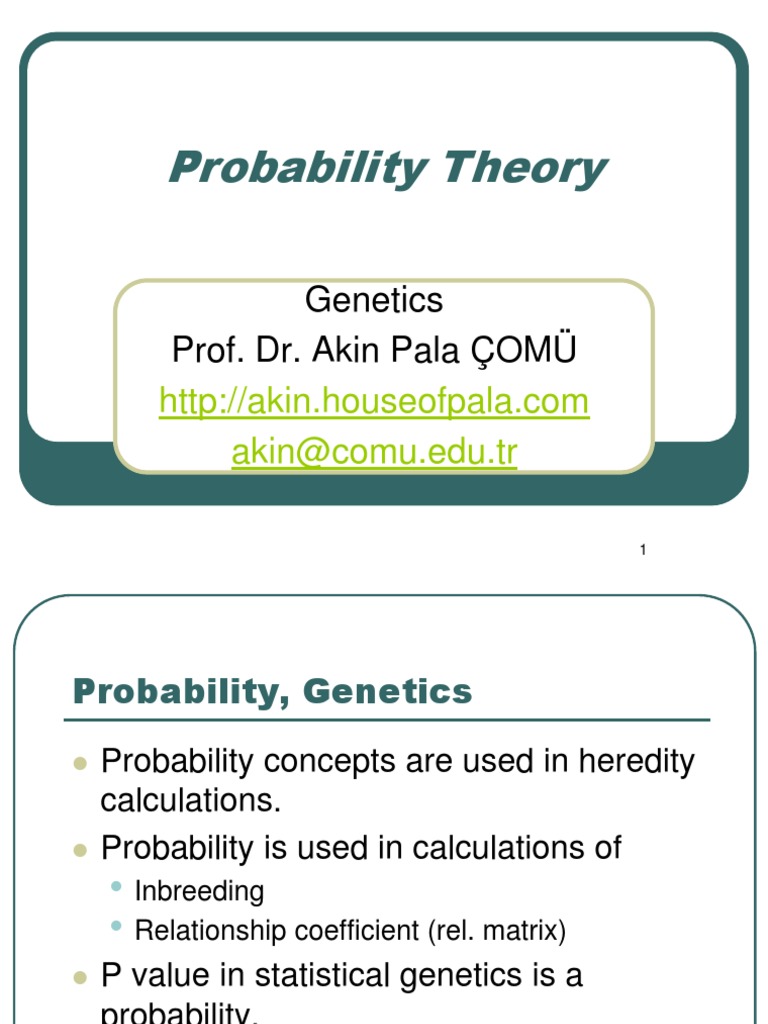 02 Probability in Genetics | Download Free PDF | Genetics | Biology