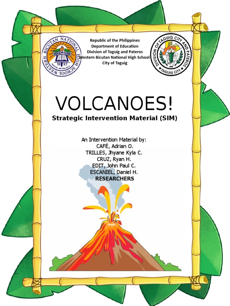 Strategic Intervention Material (Volcano) | PDF | Types Of Volcanic ...