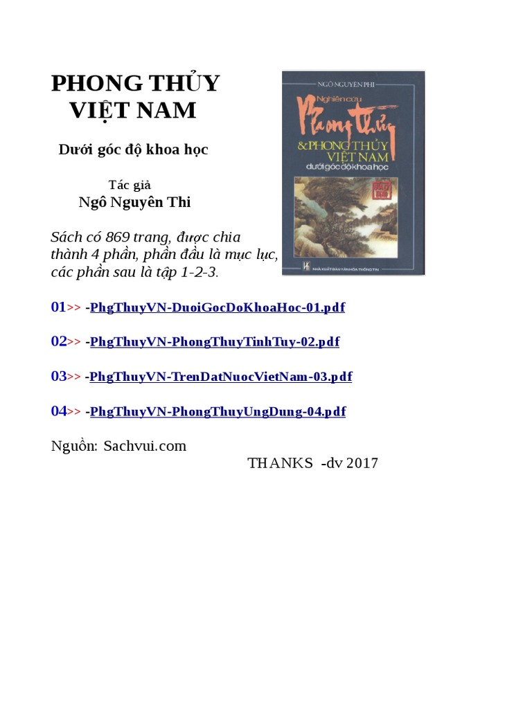 Phong Thủy Việt Nam dưới góc độ khoa học | PDF