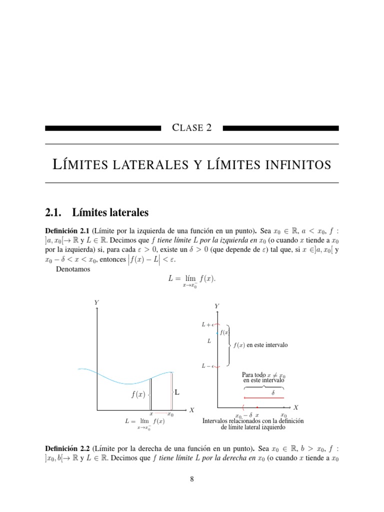 Limites Laterales | Descargar gratis PDF | Intervalo (Matemáticas ...