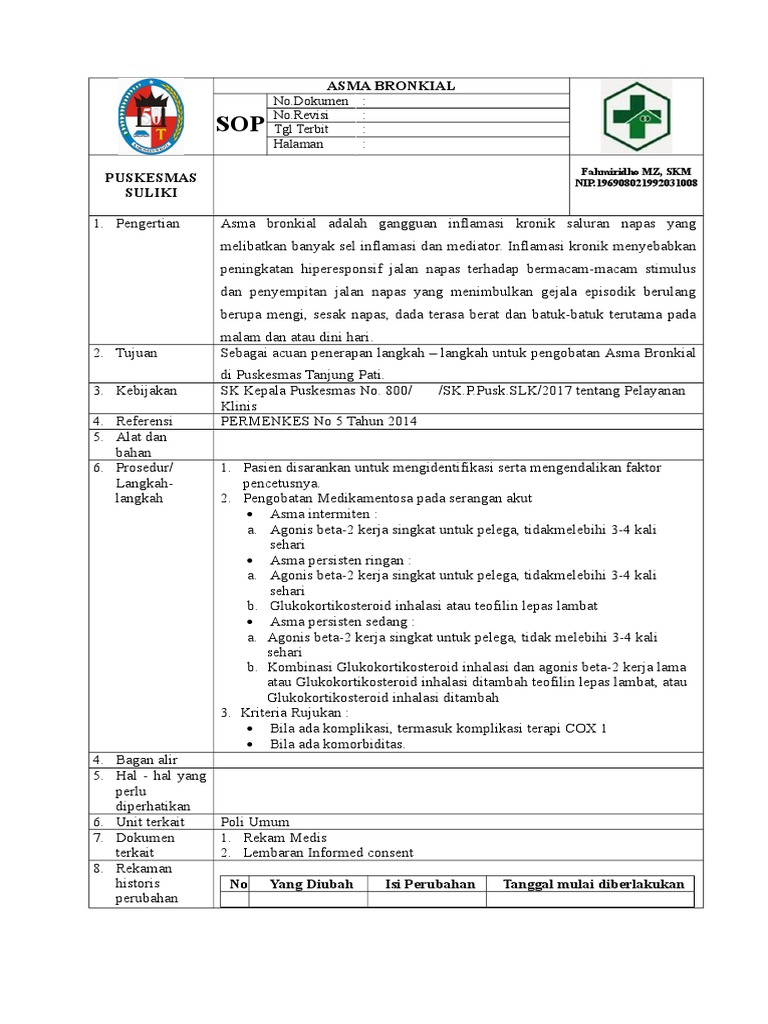 Sop Asma Brokial | PDF