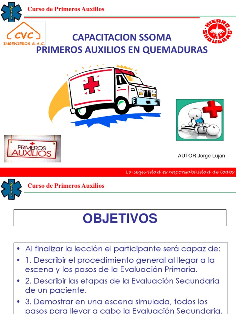 Primeros Auxilios en Quemaduras. | Descargar gratis PDF | Primeros auxilios | Quemar