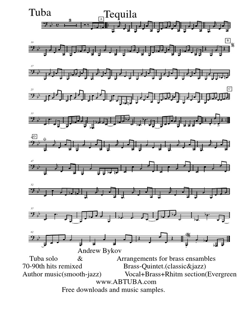 Tequila Tuba.pdf | Cuivres (musique) | Tuba (instrument)