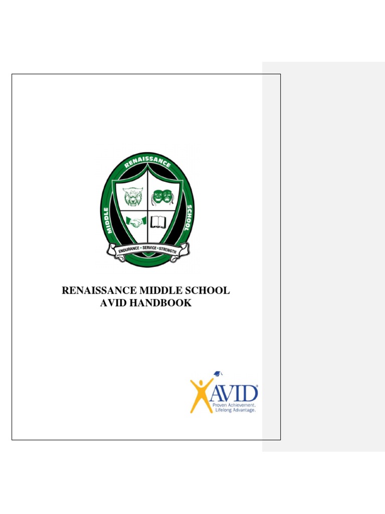 Revised RMS AVID Handbook | PDF | Teachers | Curriculum