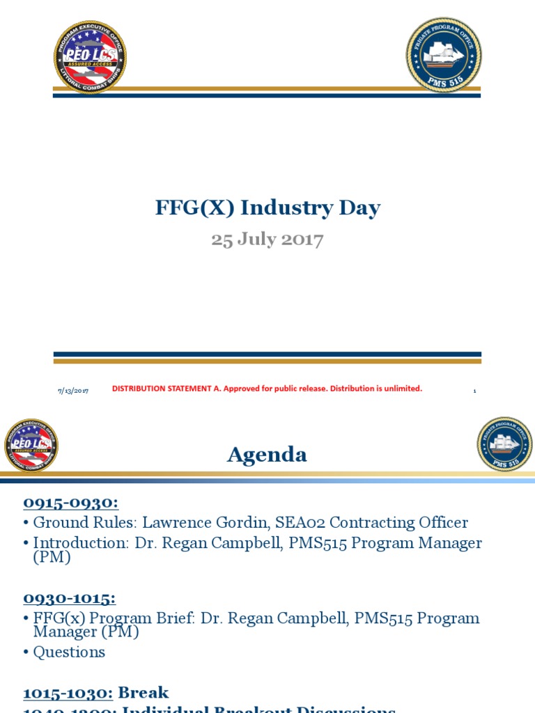 FFG (X) Industry Day Brief FINAL | PDF | Naval Warfare | Warfare