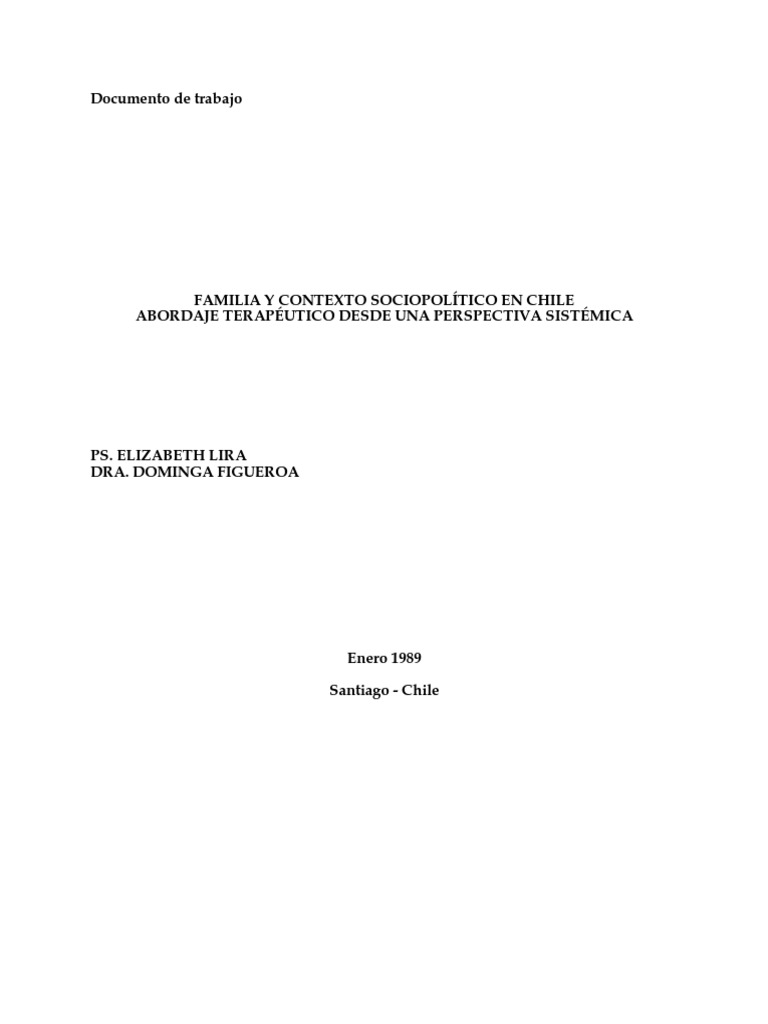 Elizabeth Lira | PDF | Trauma psicólogico | Psique (psicología)