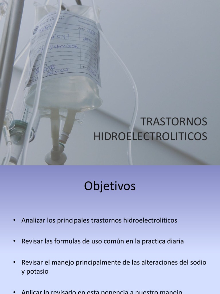 Trastornos Hidroelectroliticos | PDF | Sodio | Potasio