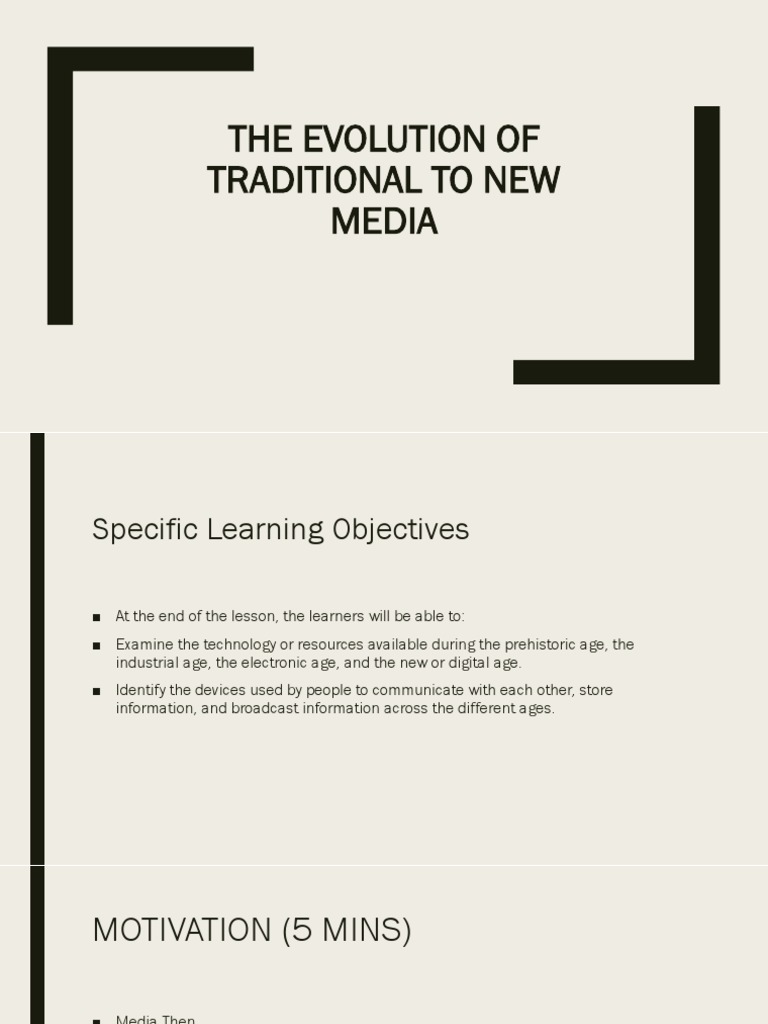 Evolution of Traditional to New Media | Information Age | Books