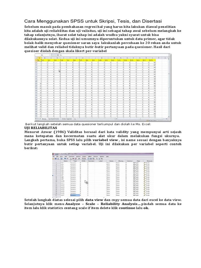 Cara SPSS | PDF