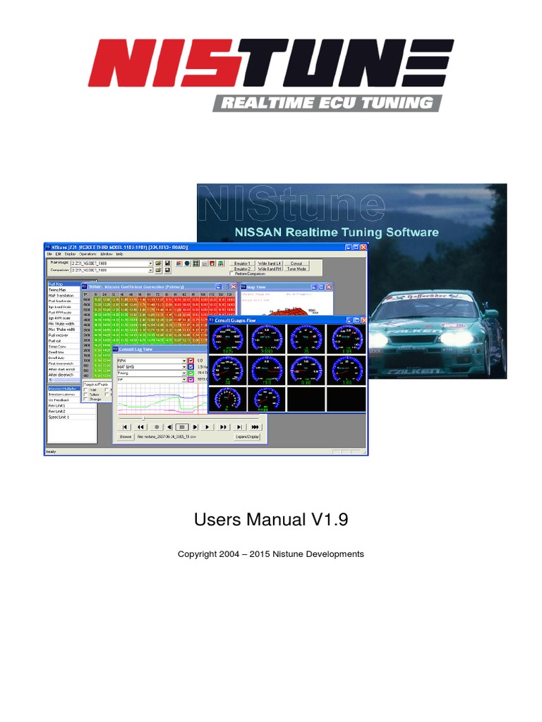 NIStune Software Users Manual | PDF | Throttle | Read Only Memory