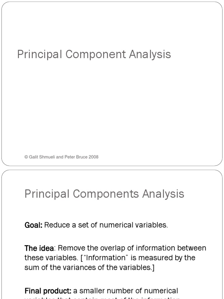 Principal Component Analysis | PDF | Principal Component Analysis ...