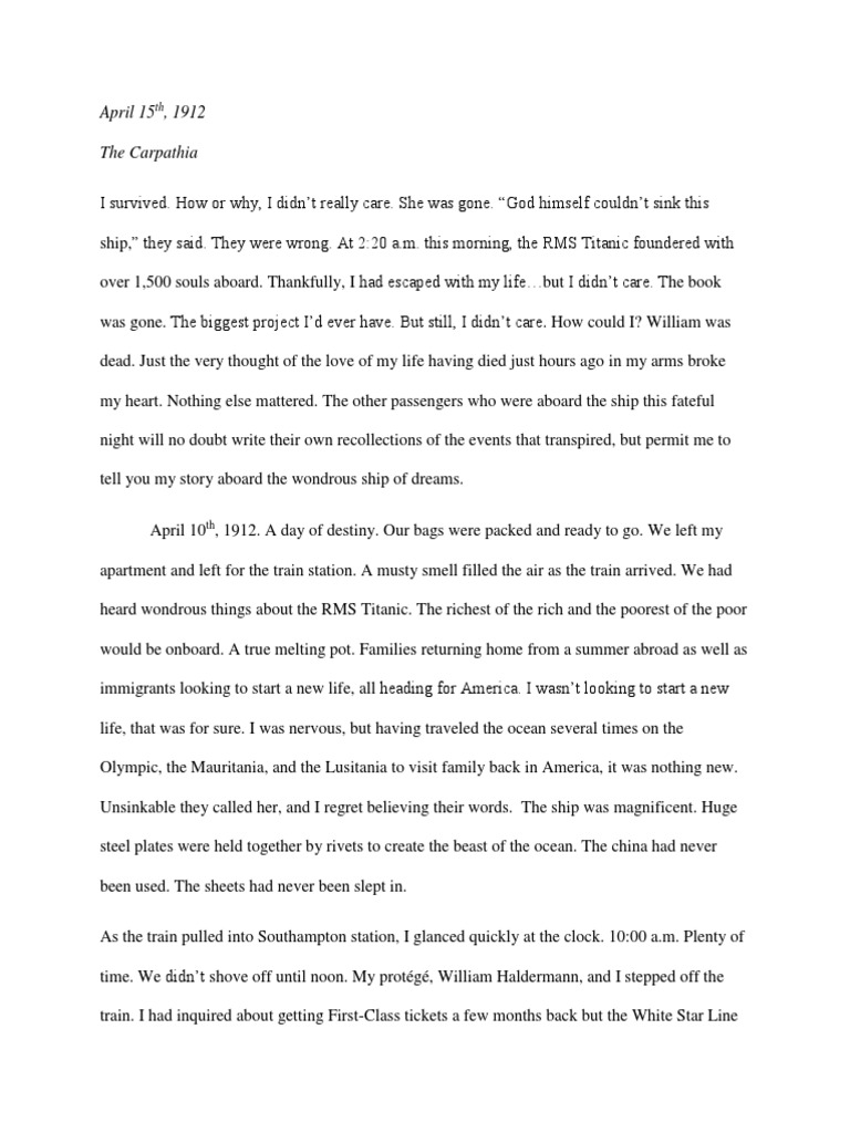 Titanic- A Short Story | Rms Titanic | Ships