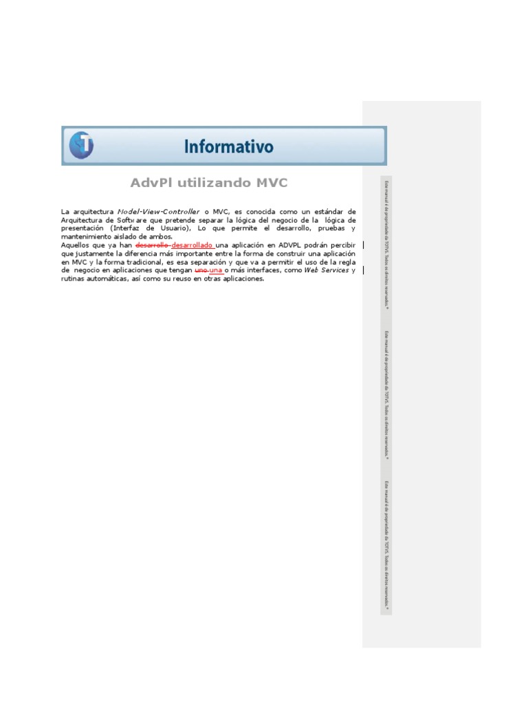 AdvPL Utilizando MVC v1 0 - ESP PDF | PDF