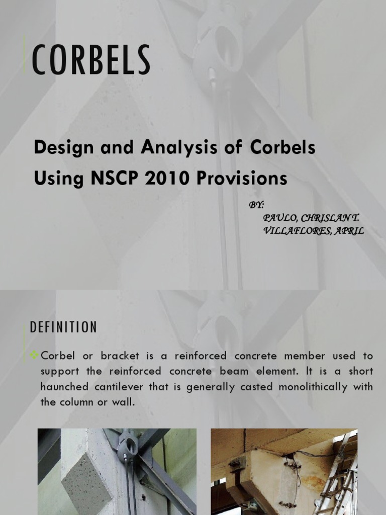 Corbels | PDF | Reinforced Concrete | Concrete