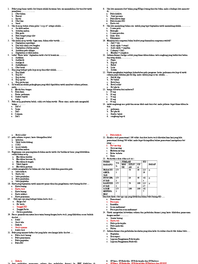 Soal Teori Usk A | PDF