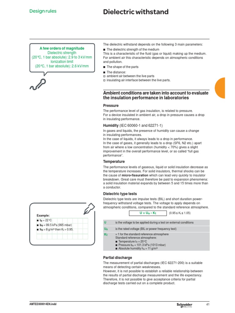 Dielectric Withstand: Design Rules | Download Free PDF | Insulator ...