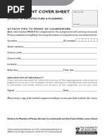 WSU Assignment Cover Sheet | PDF
