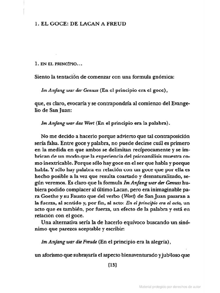 El Goce Un Concepto Lacaniano - Néstor Braunstein - CAP 1 PDF | PDF