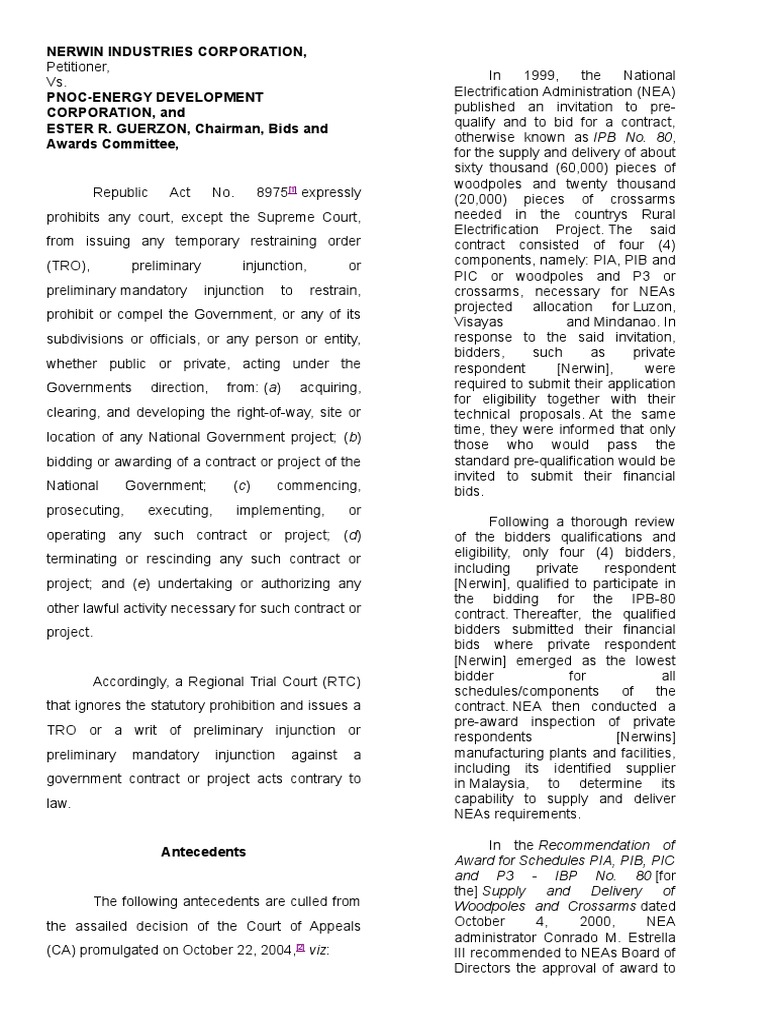 Cases Provrem Ruile 58 | PDF | Writ Of Prohibition | Injunction