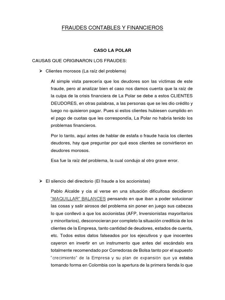 Fraudes Contables y Financieros | PDF | Enron | Beneficio (economía)