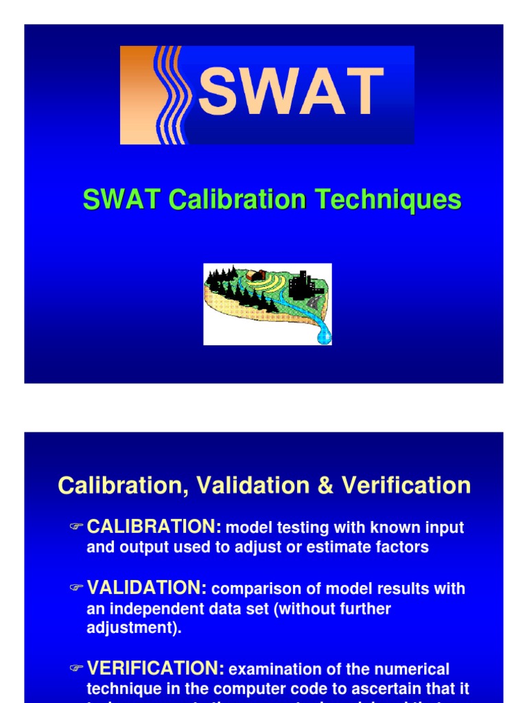SWAT Calibration Techniques Overview | PDF | Fertilizer | Surface Runoff