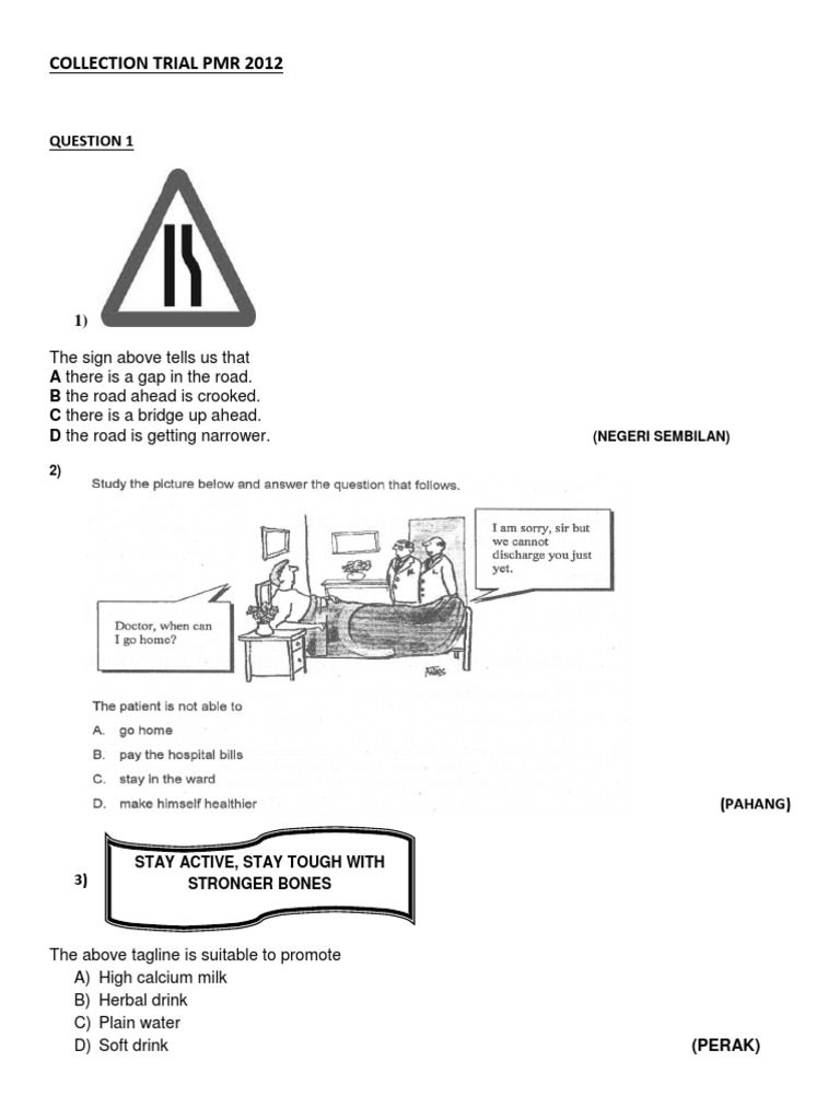 PMR 2012 Collection Trial Questions | PDF