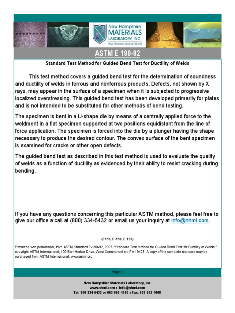 ASTM Template 190 | PDF