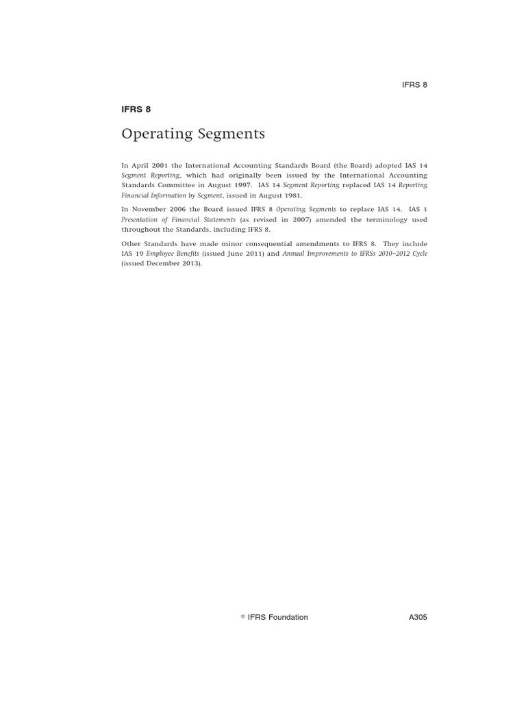8 Operating Segments | PDF | International Financial Reporting ...