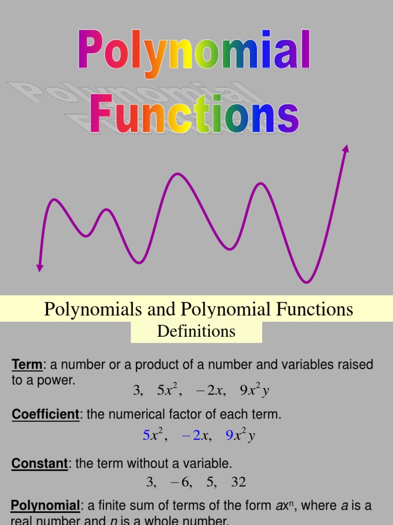 Understanding Polynomial Functions | PDF | Polynomial | Mathematical Concepts