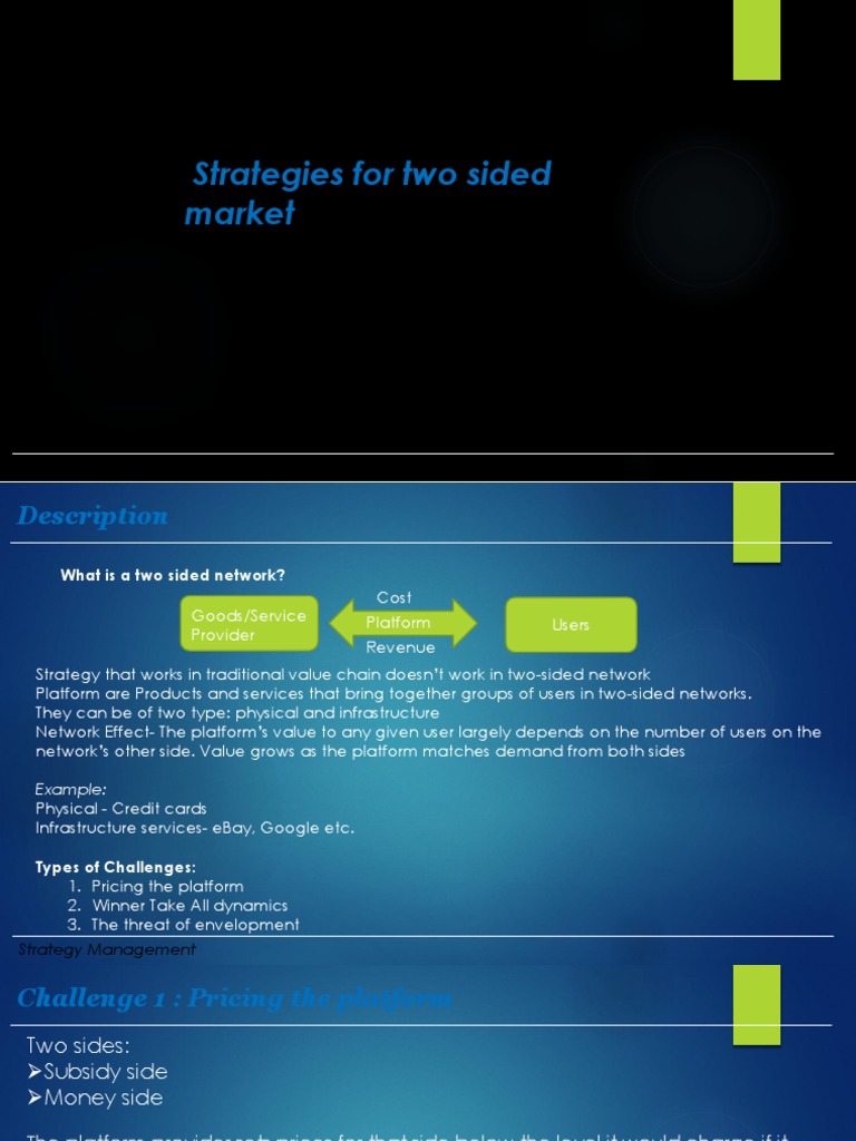 Strategy Two Sided | PDF | Business | Market (Economics)
