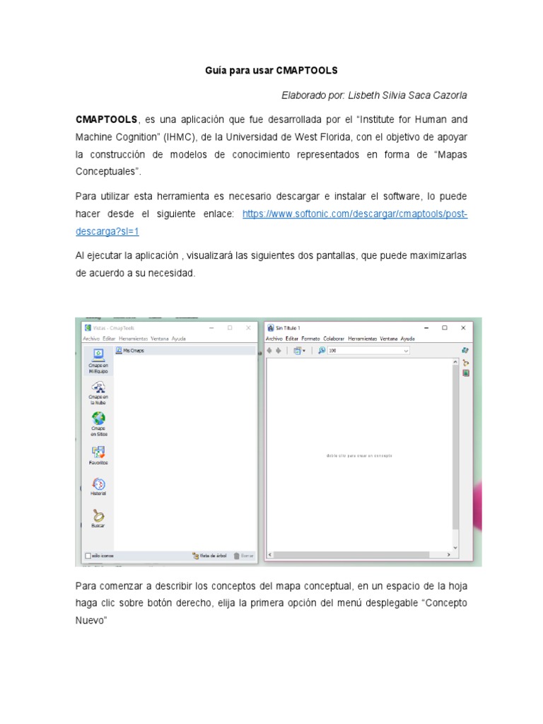 Guía para Usar CMAPTOOLS | PDF